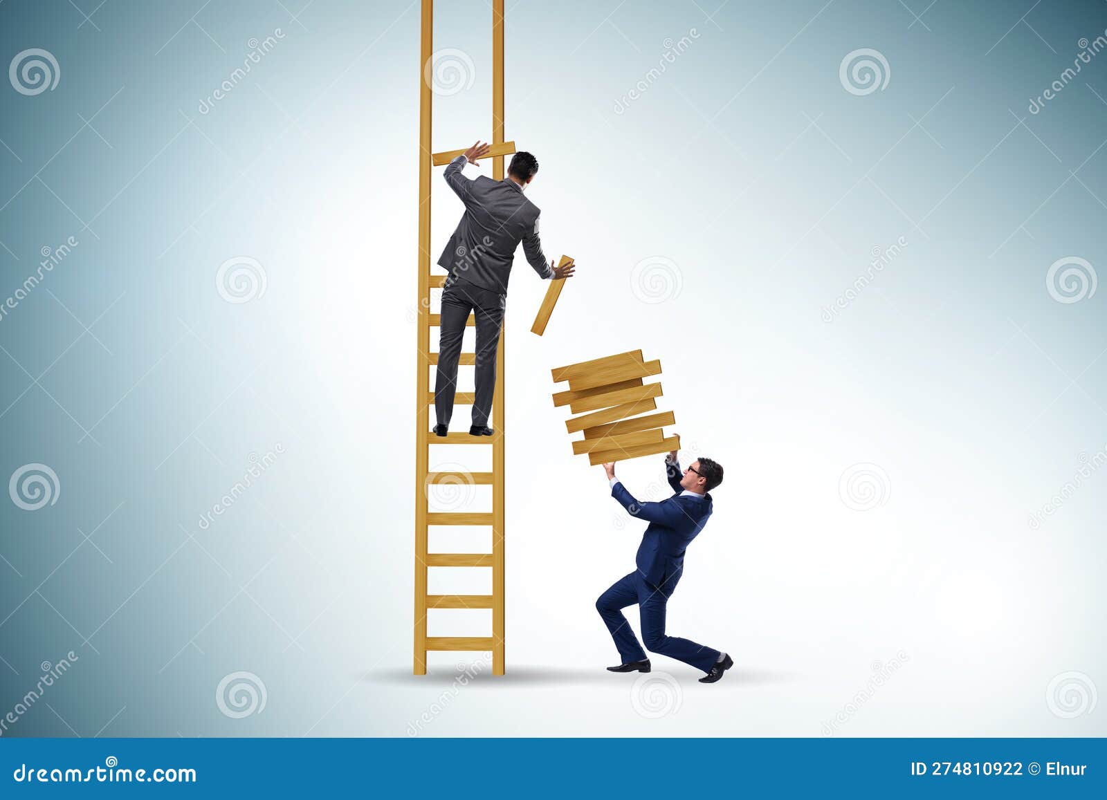 Teamwork Concept with Colleagues Helping Each Other Stock Photo - Image ...