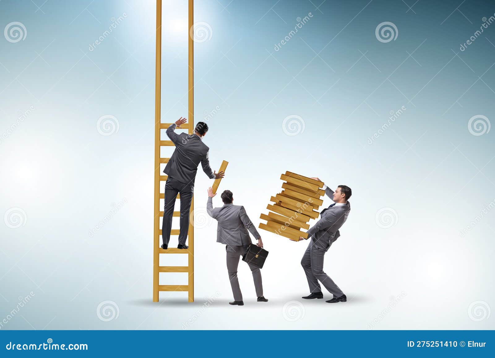 Teamwork Concept with Colleagues Helping Each Other Stock Photo - Image ...