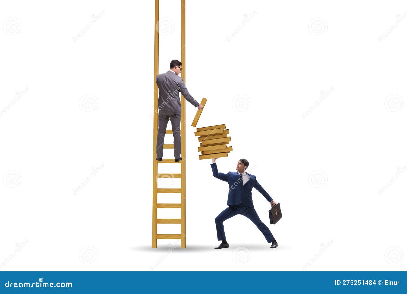 Teamwork Concept with Colleagues Helping Each Other Stock Photo - Image ...