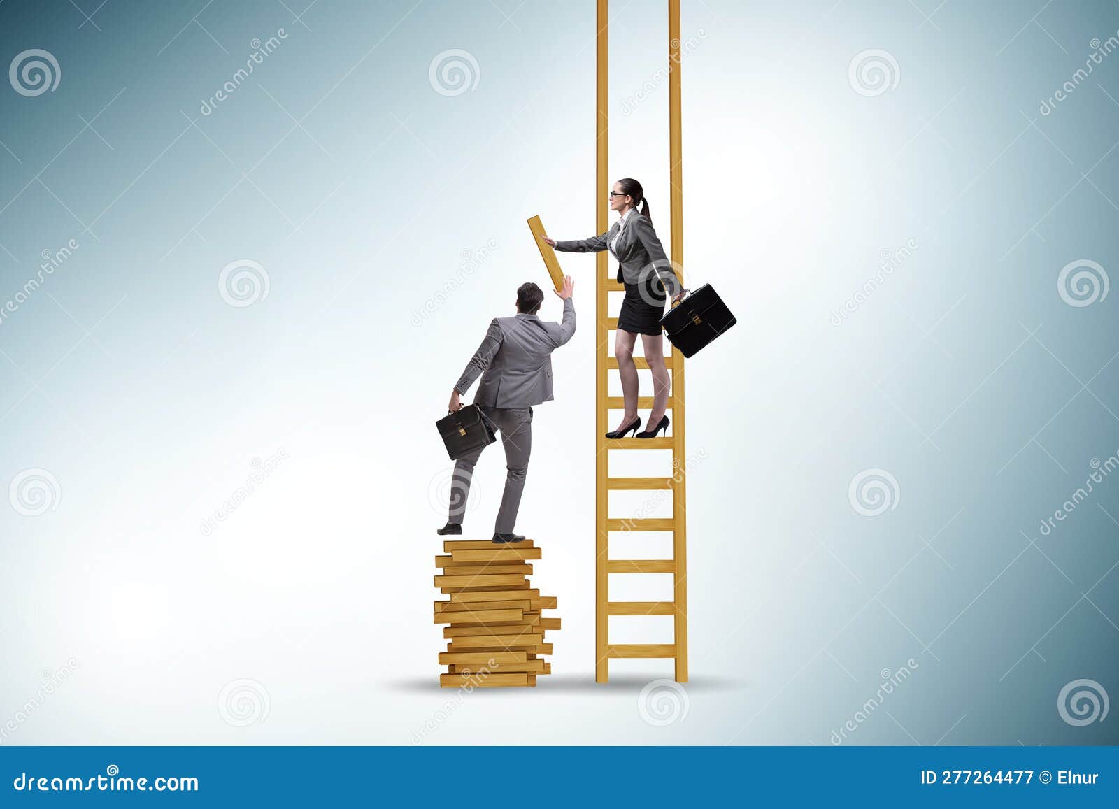 Teamwork Concept with Colleagues Helping Each Other Stock Image - Image ...