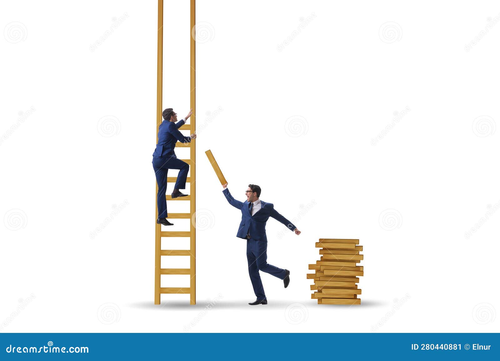 Teamwork Concept with Colleagues Helping Each Other Stock Image - Image ...