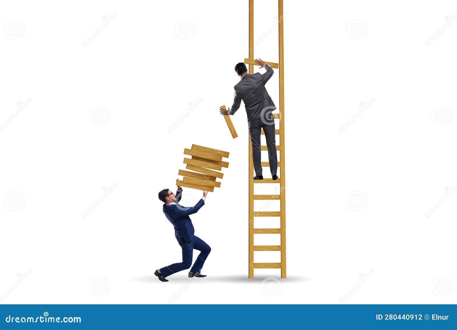 Teamwork Concept with Colleagues Helping Each Other Stock Photo - Image ...