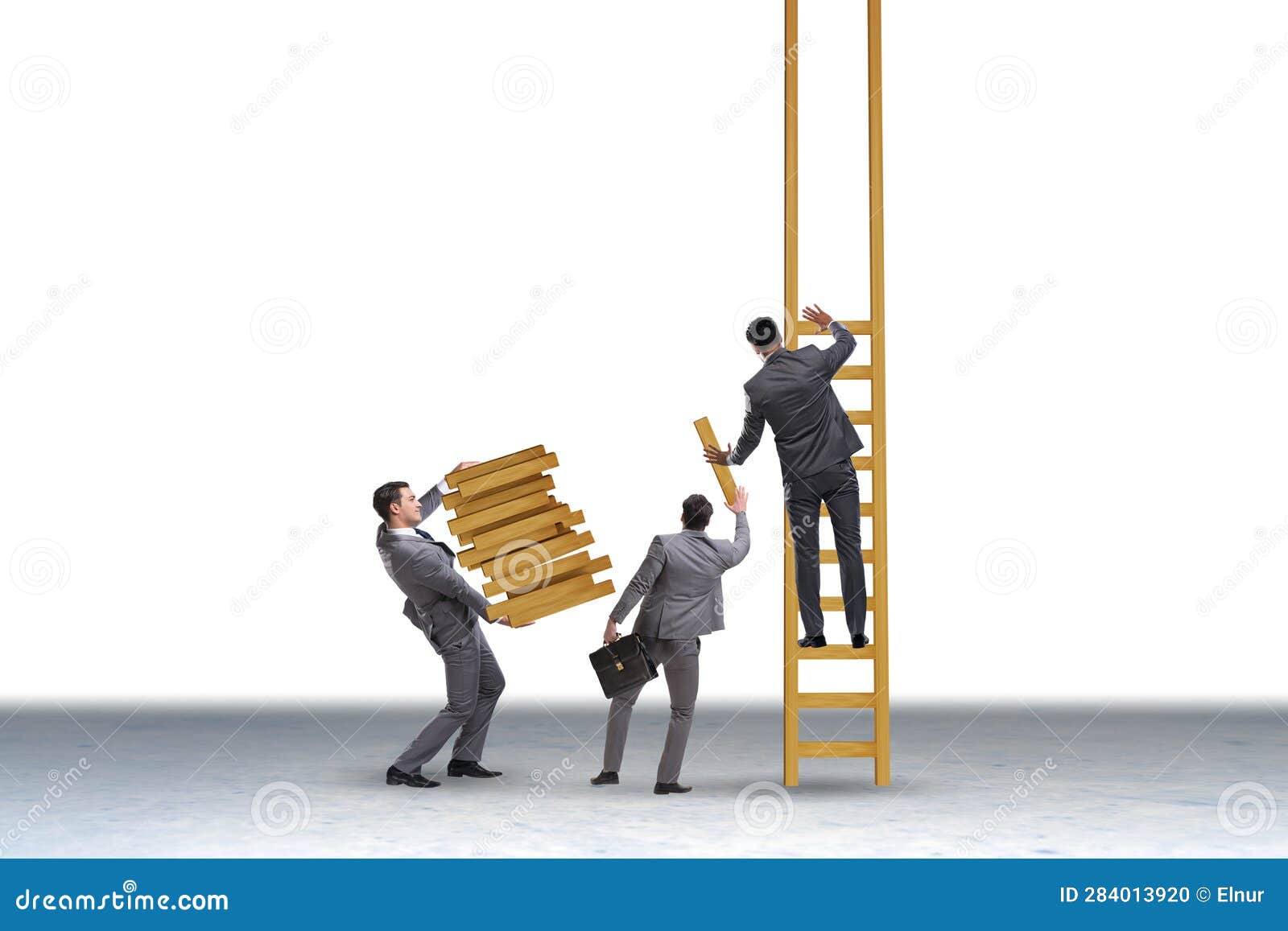 Teamwork Concept with Colleagues Helping Each Other Stock Photo - Image ...