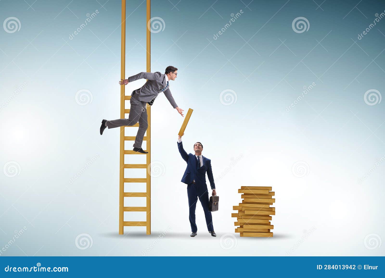 Teamwork Concept with Colleagues Helping Each Other Stock Photo - Image ...
