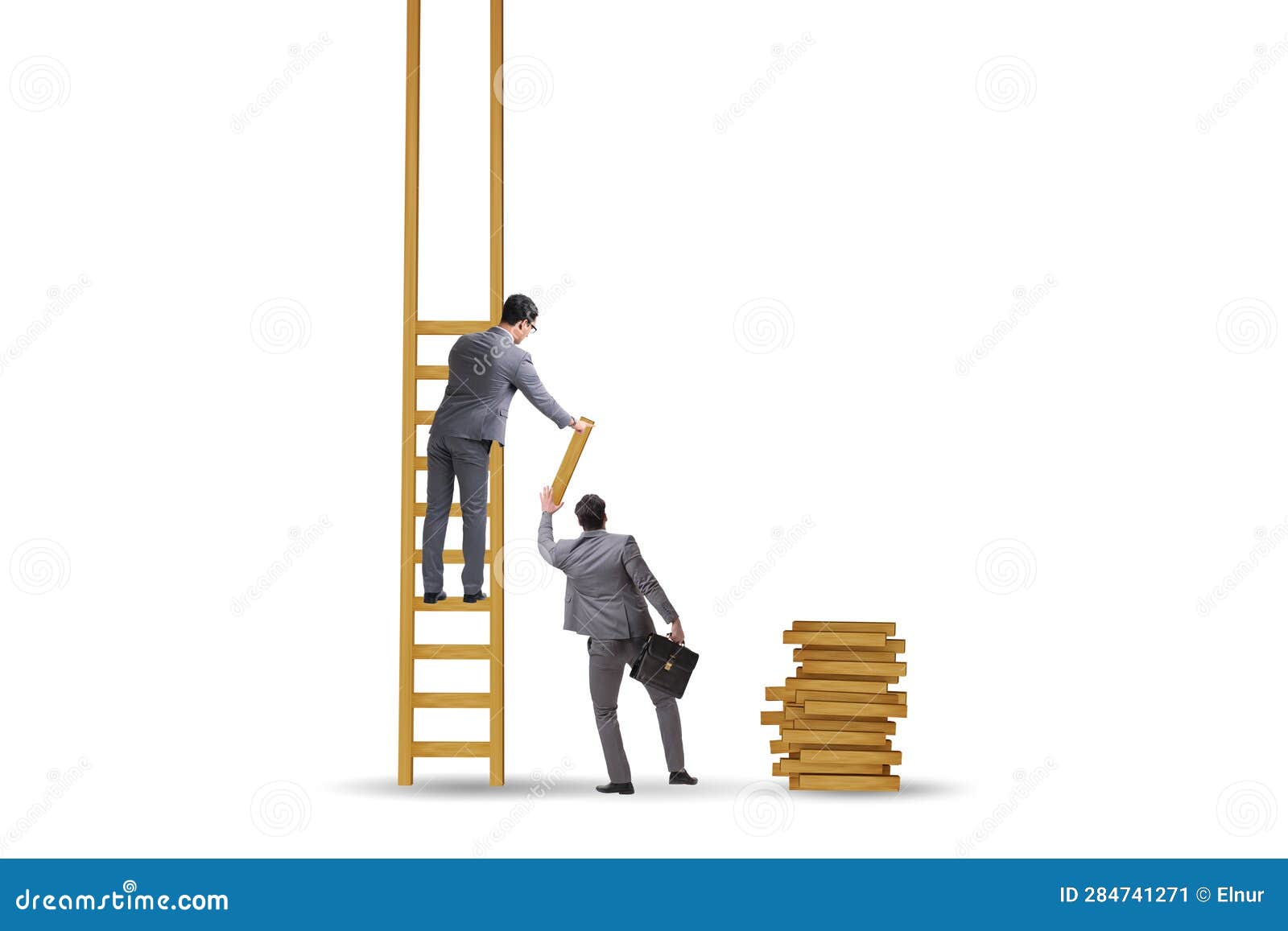 Teamwork Concept with Colleagues Helping Each Other Stock Image - Image ...