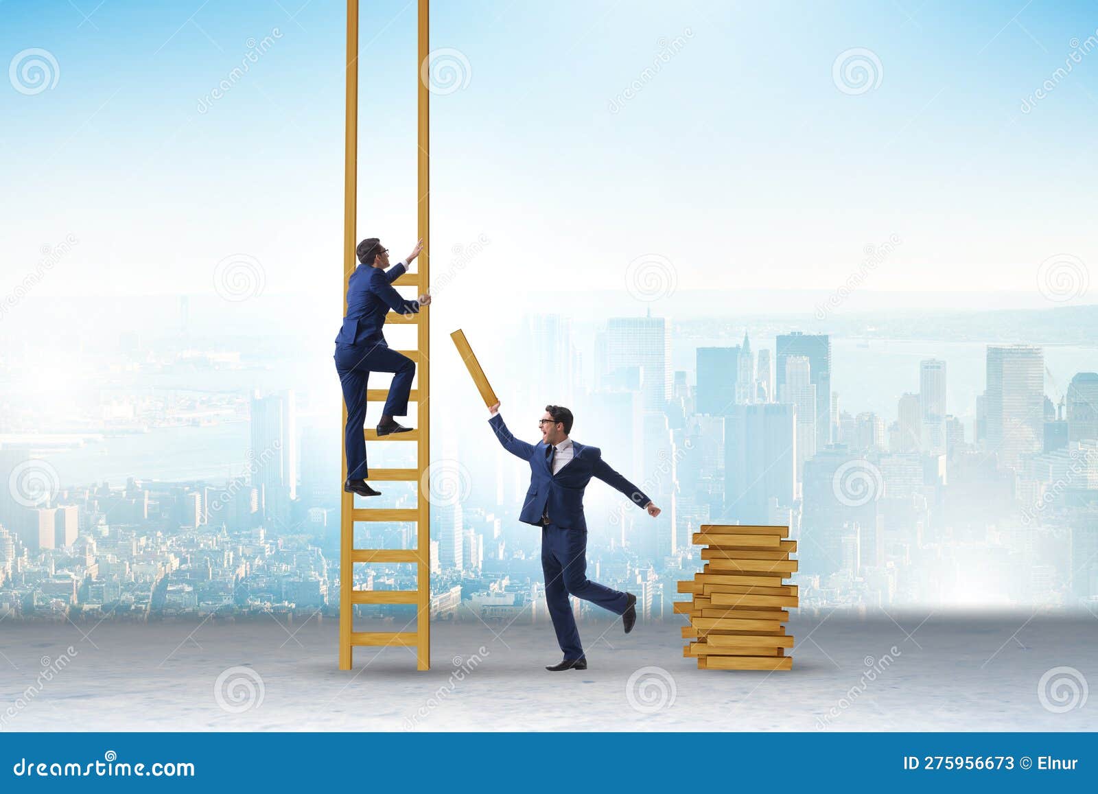 Teamwork Concept with Colleagues Helping Each Other Stock Image - Image ...