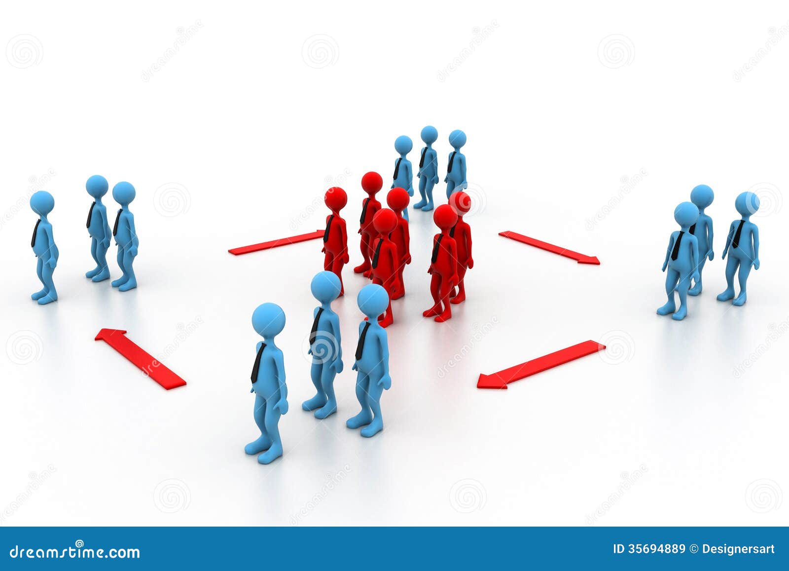 Teamwork concept stock illustration. Illustration of diagram - 35694889