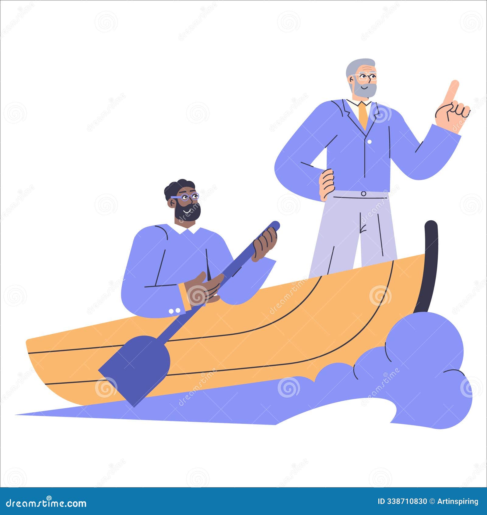 Diversity Businessman. Flat Vector Illustration Stock Vector ...