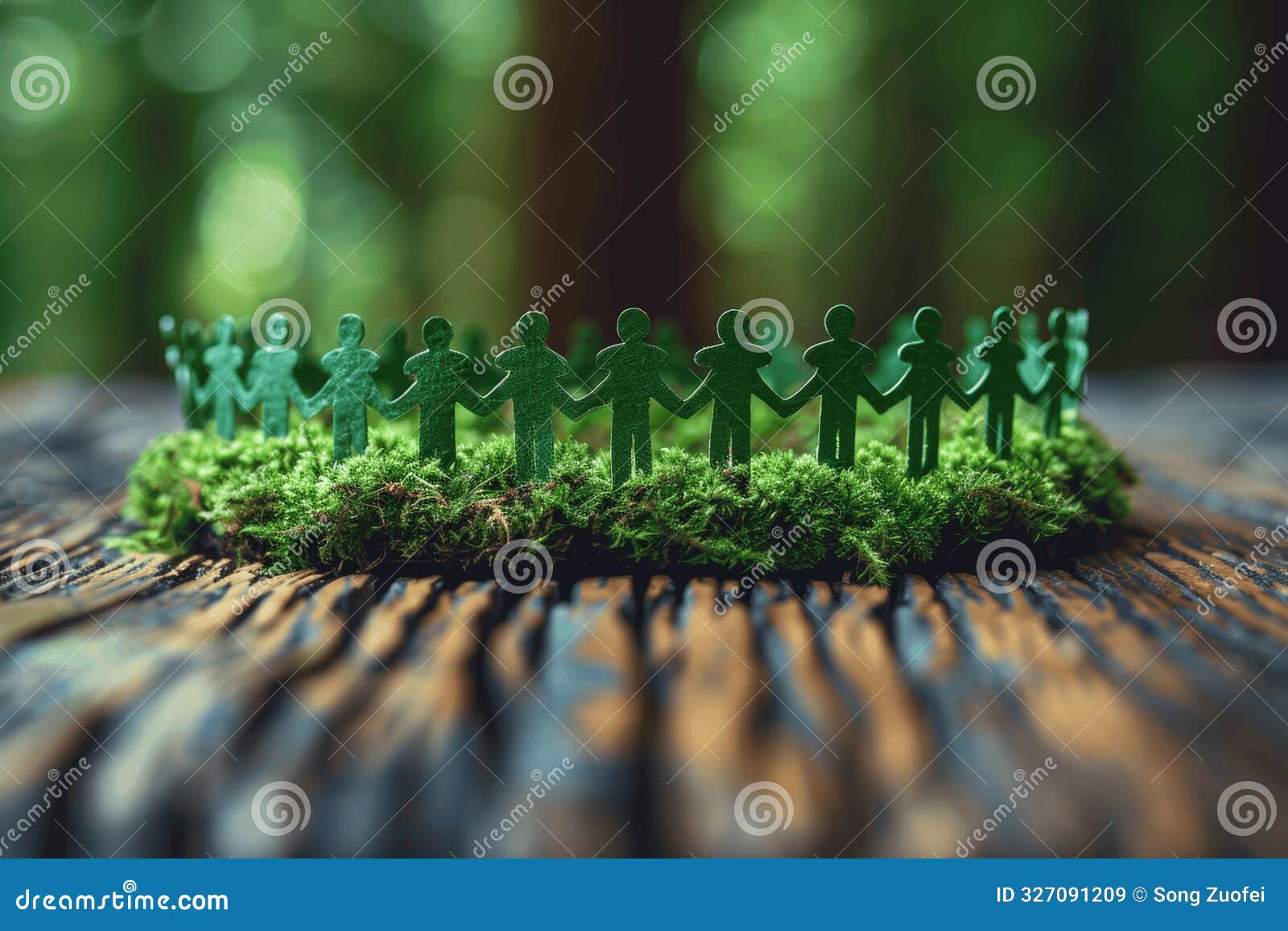 Teamwork Concept for Environmental Protection and Sustainability Stock ...