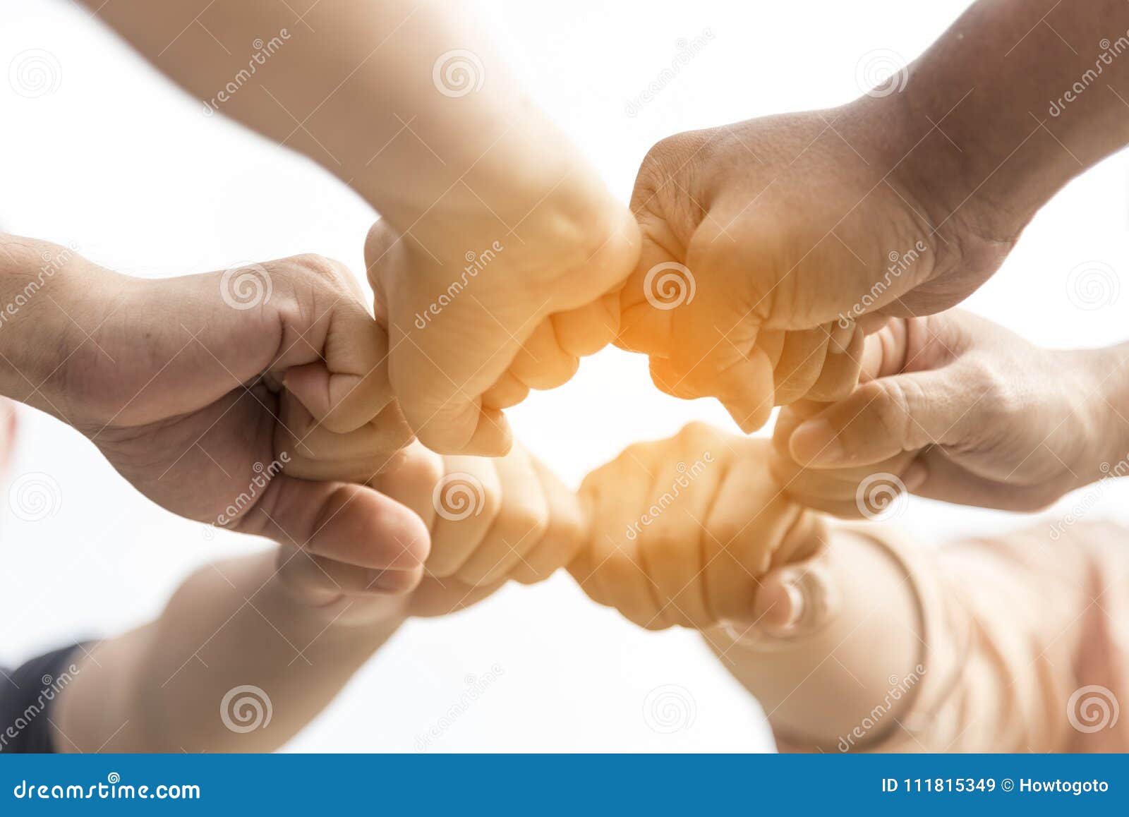 The Concept Of Friendship And Unity Between Different Human Races Stock ...