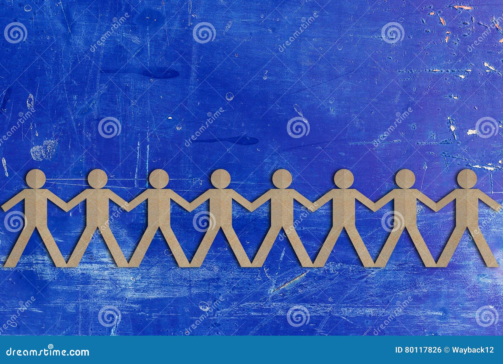 Teamwork Concept, Group of People Paper Cut Out Stock Photo - Image of ...