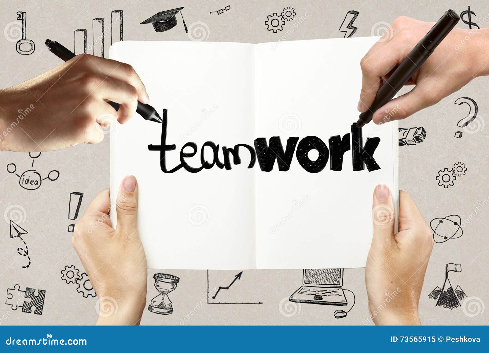 Teamwork concept stock image. Image of growth, hands - 73565915