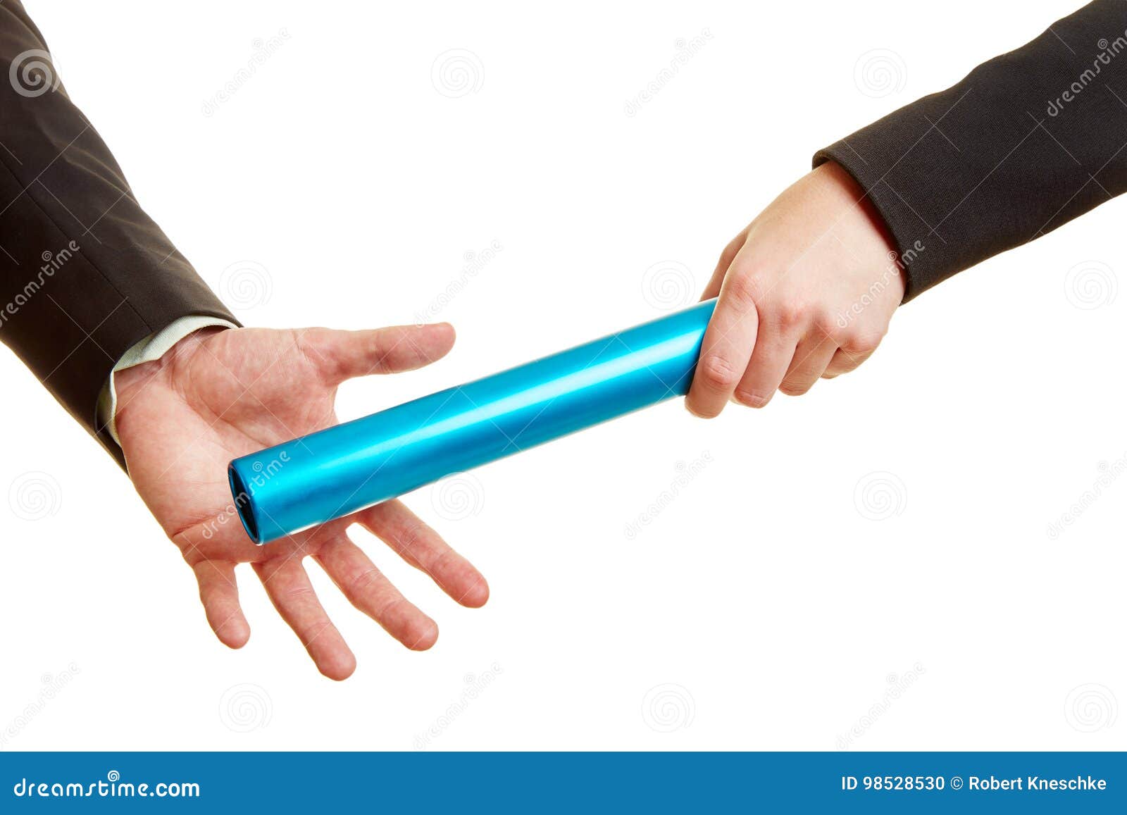 Teamwork Concept Holding a Baton Stock Photo - Image of partner ...