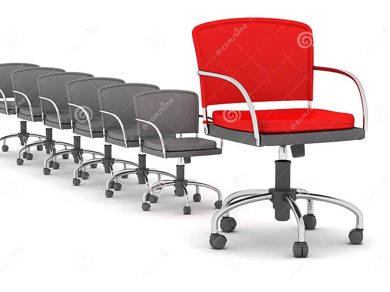 Teamwork Concept Illustration - Chairs Stock Illustration ...