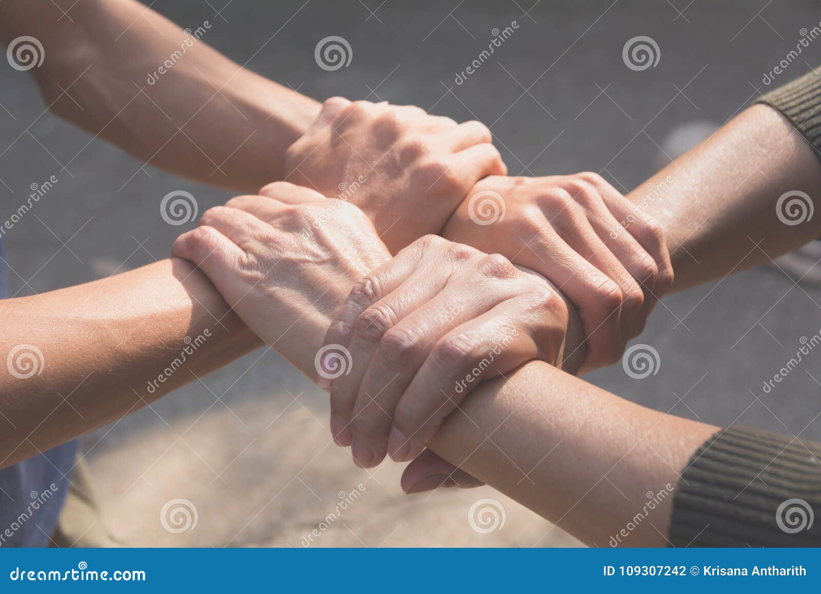 Teamwork Concept. People Joining for Cooperation Success. Collaboration ...