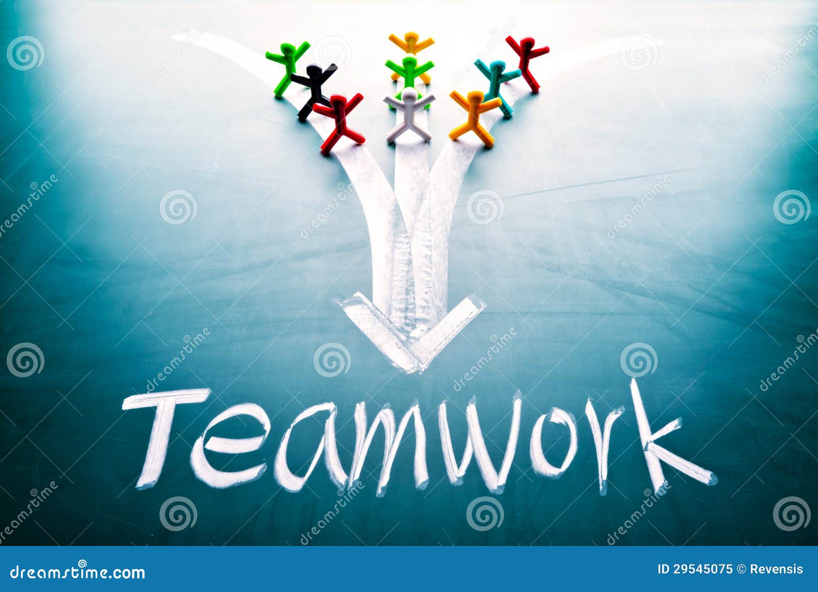 Teamwork Concept, People with the Same Goal Stock Image - Image of ...