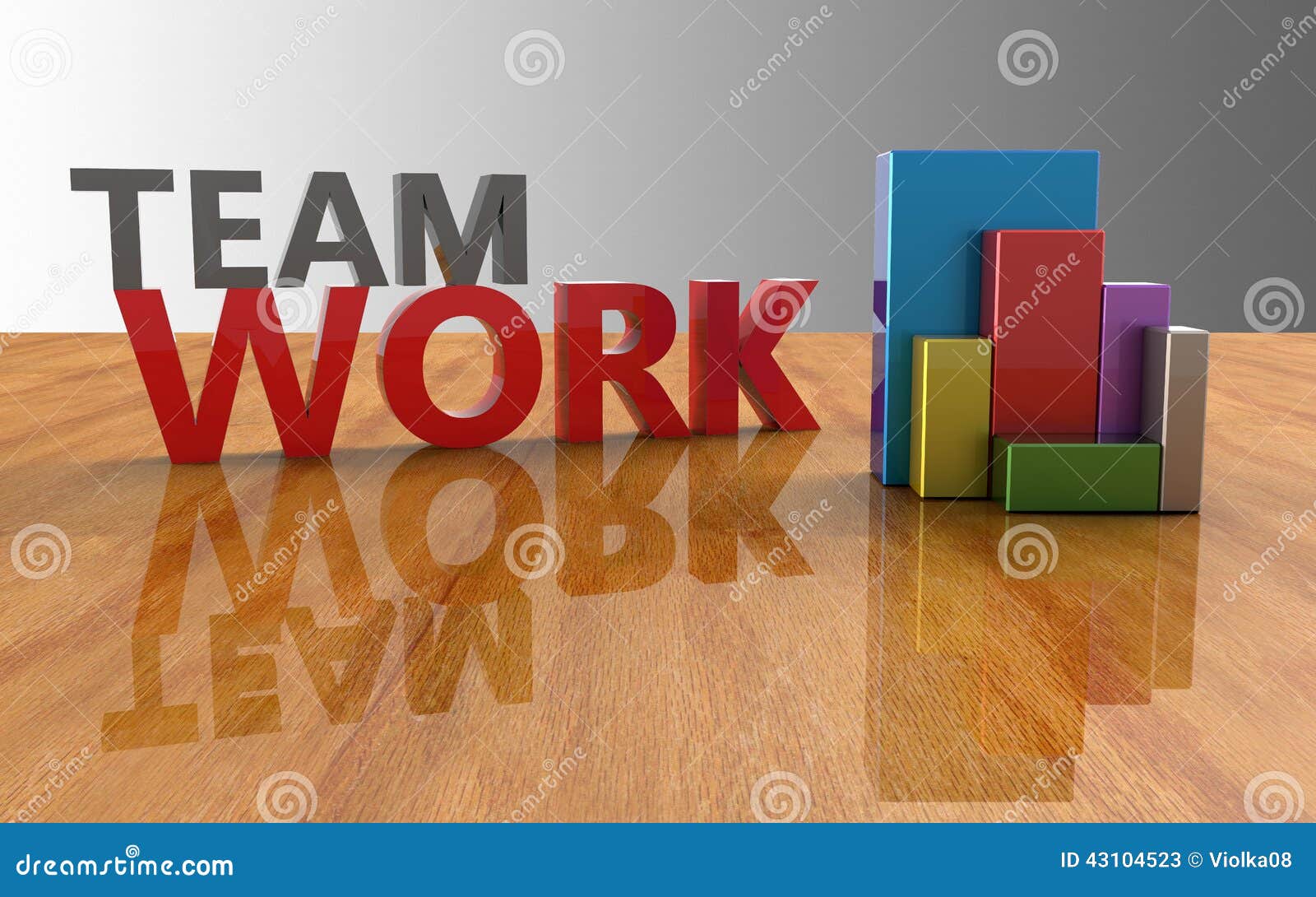 Teamwork concept stock illustration. Illustration of concept - 43104523