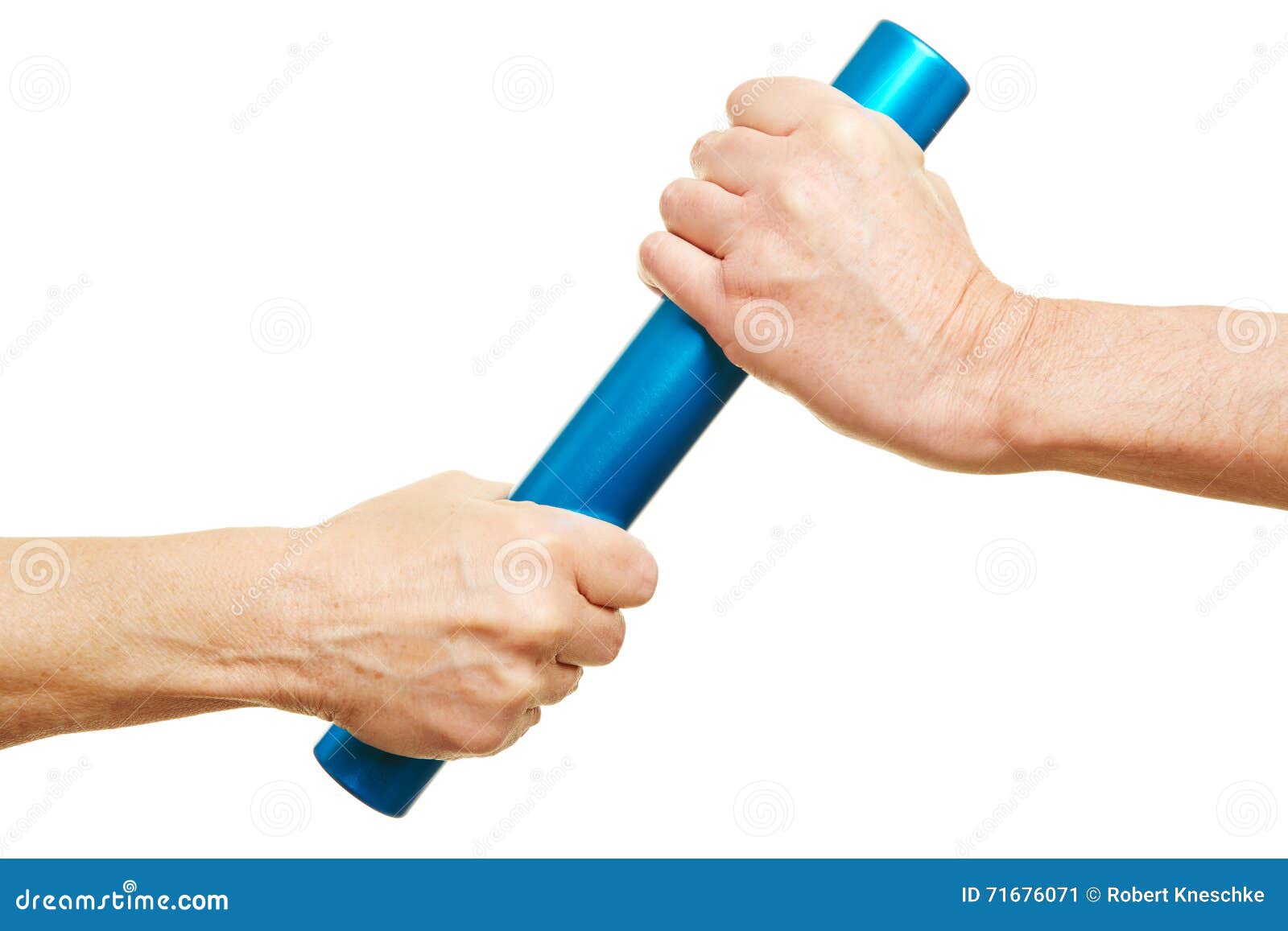 Teamwork Concept with Relay Baton Stock Image - Image of sprint, senior ...