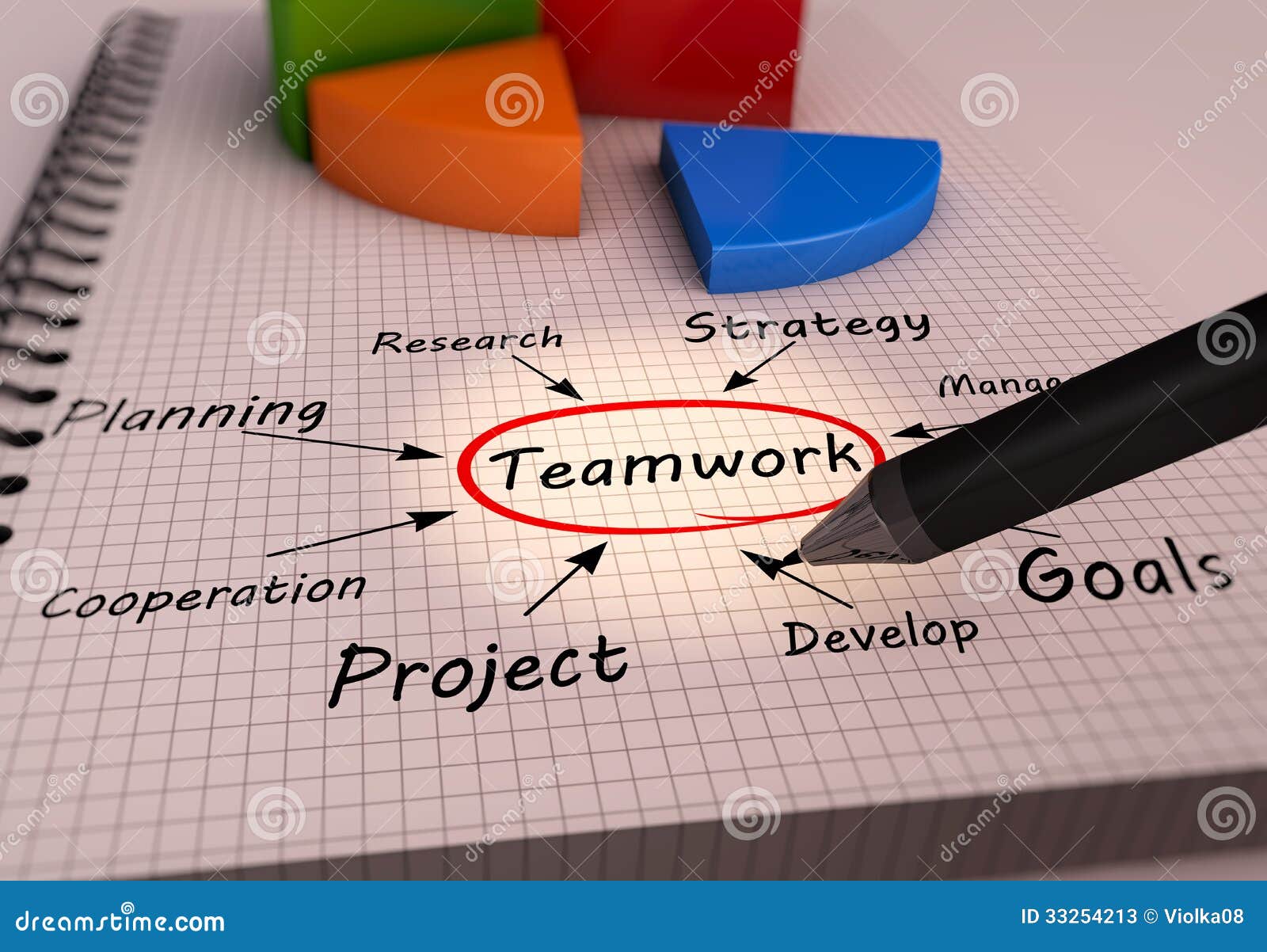 Teamwork concept stock image. Image of innovation, community - 33254213