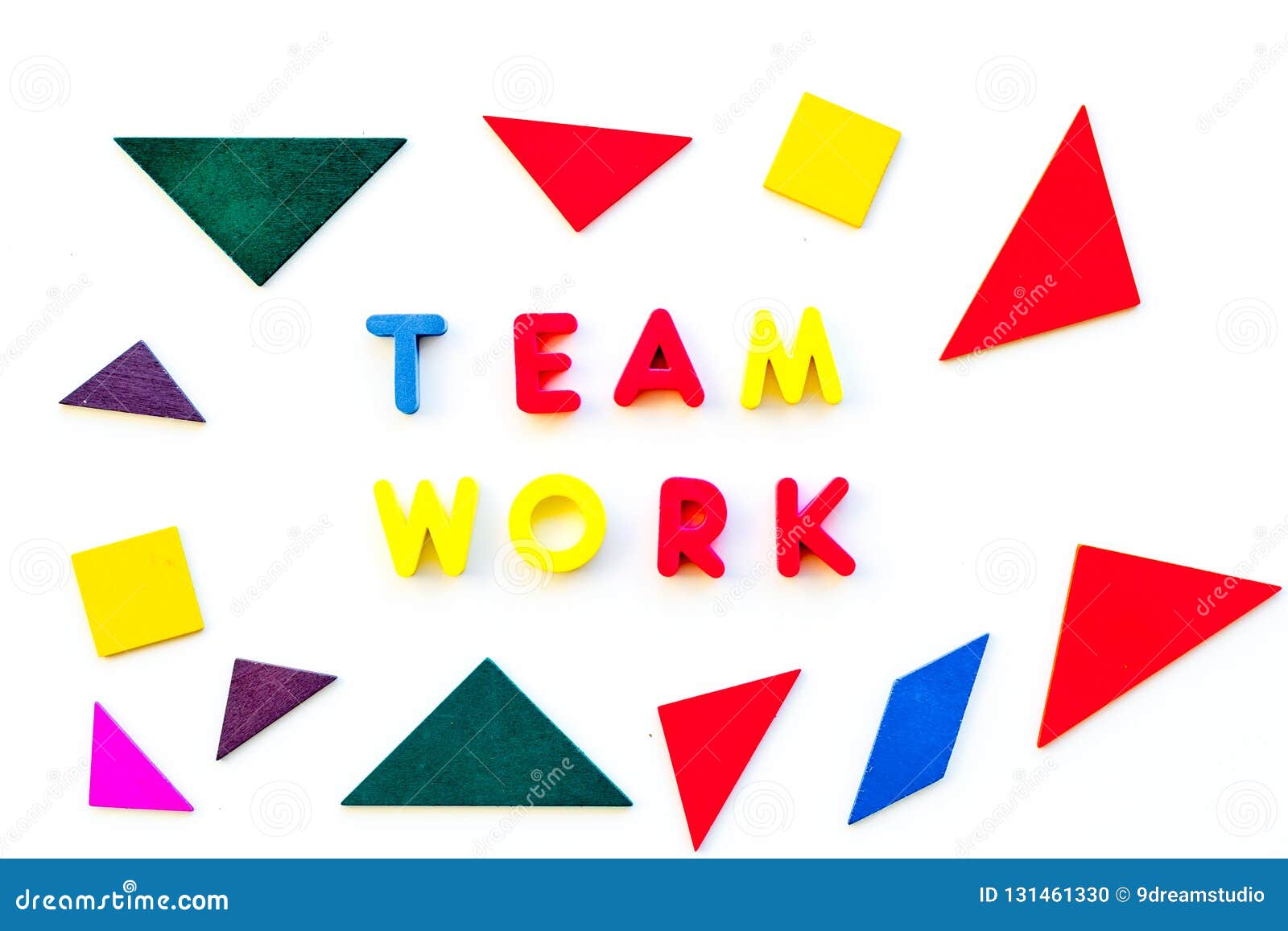 Teamwork Concept. Teamwork Techniques for Students Stock Photo - Image ...