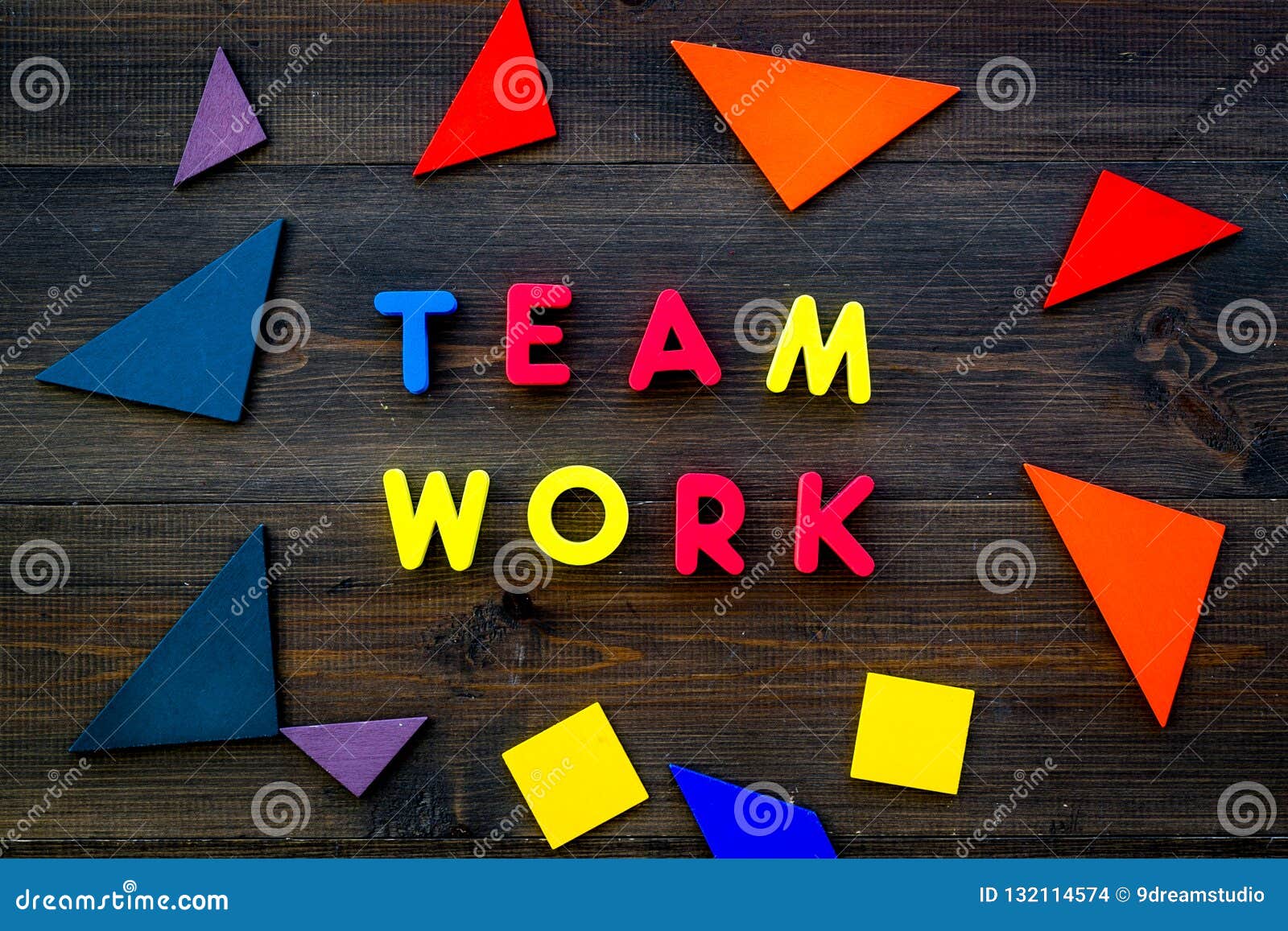 Teamwork Concept. Teamwork Techniques for Students Stock Photo - Image ...