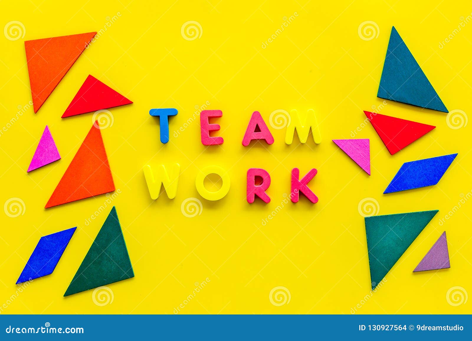 Teamwork Concept. Teamwork Techniques for Students Stock Photo - Image ...