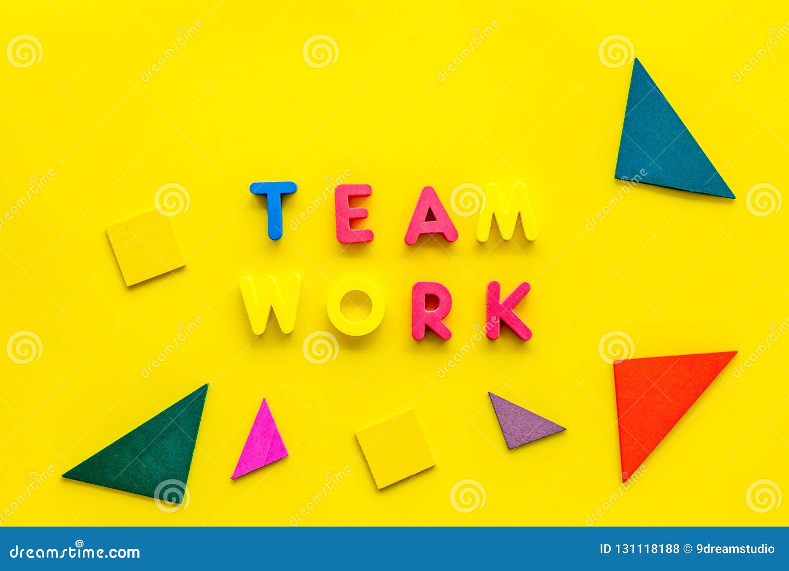 Teamwork Concept. Teamwork Techniques for Students Stock Photo - Image ...