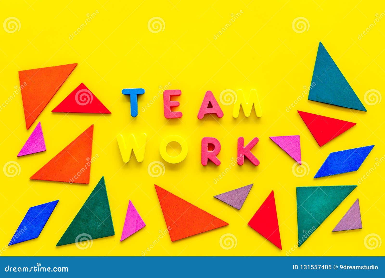 Teamwork Concept. Teamwork Techniques For Students. Text Teamwork Lined ...