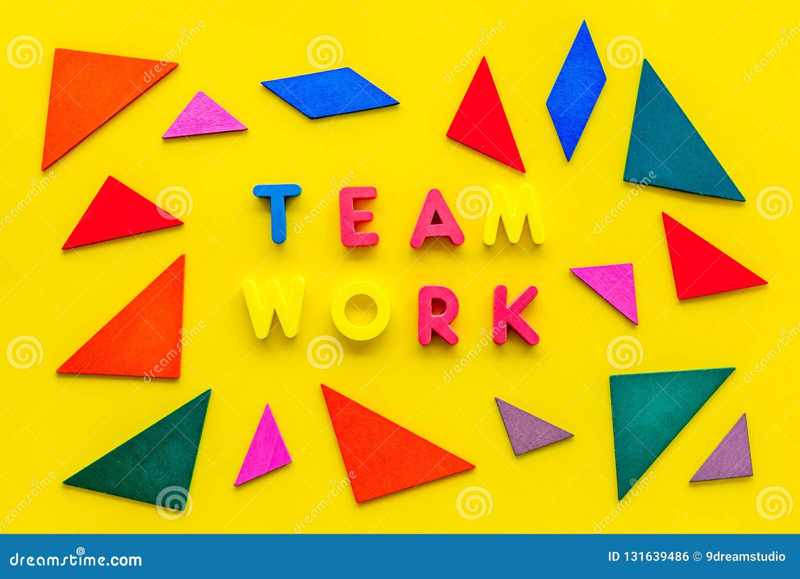 Teamwork Concept. Teamwork Techniques for Students Stock Photo - Image ...