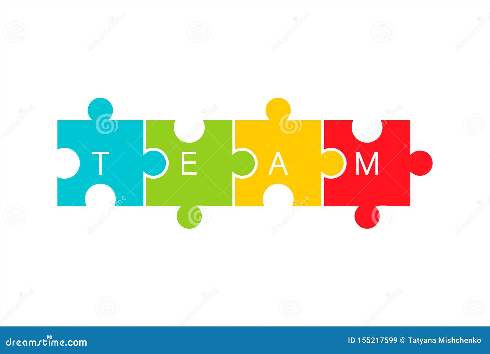 Teamwork Concept. Typographic Poster Vector Stock Vector - Illustration ...