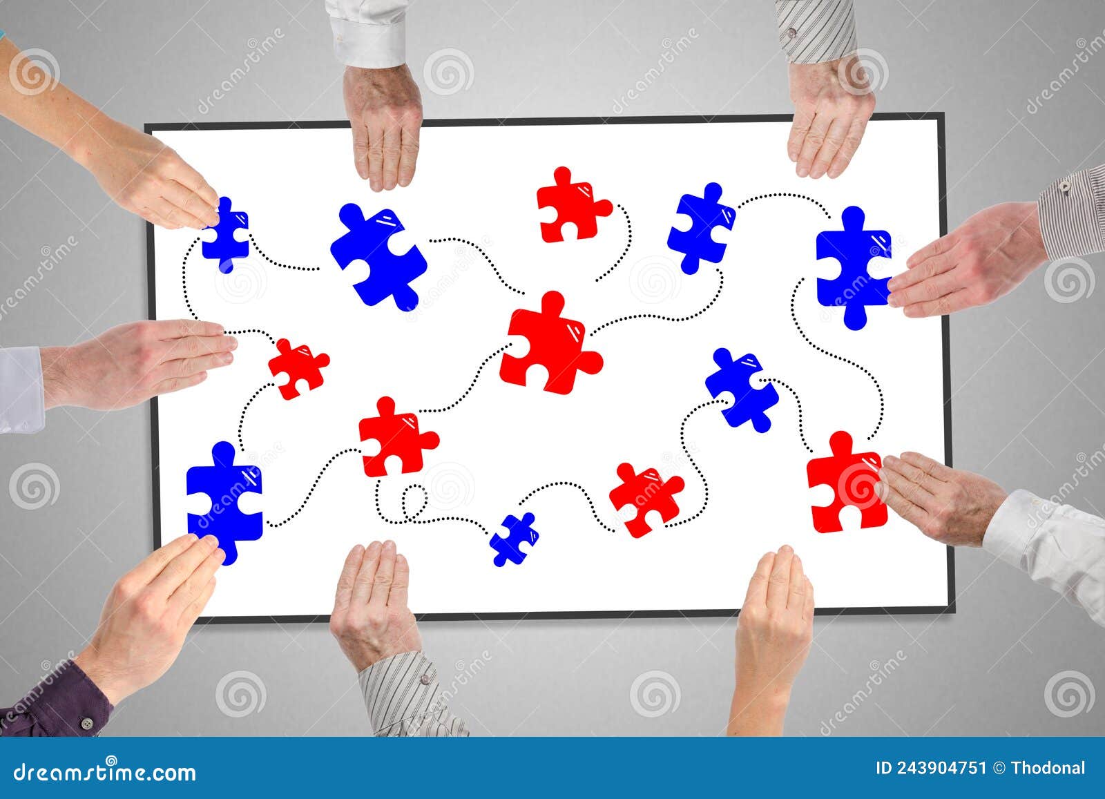 Teamwork Concept on a Whiteboard Stock Image - Image of partnership ...