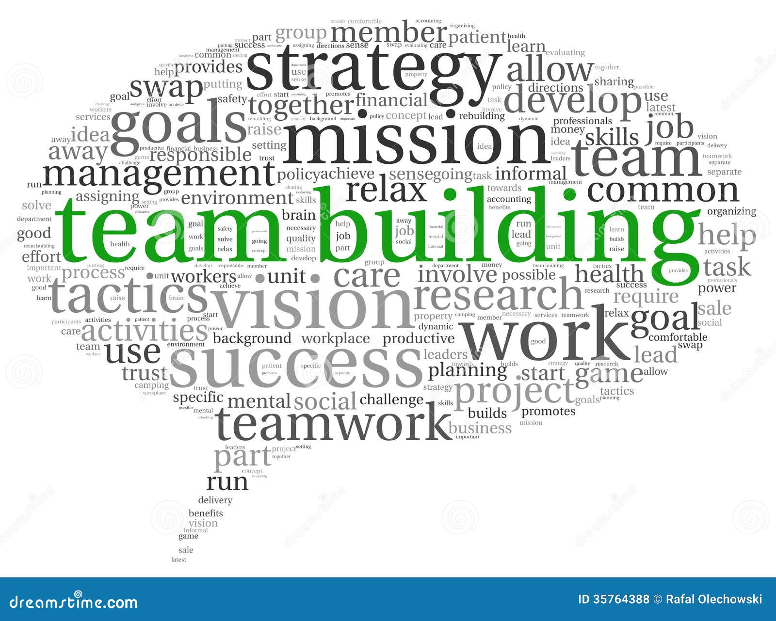 Teamwork Concept in Word Tag Cloud Stock Illustration - Illustration of ...