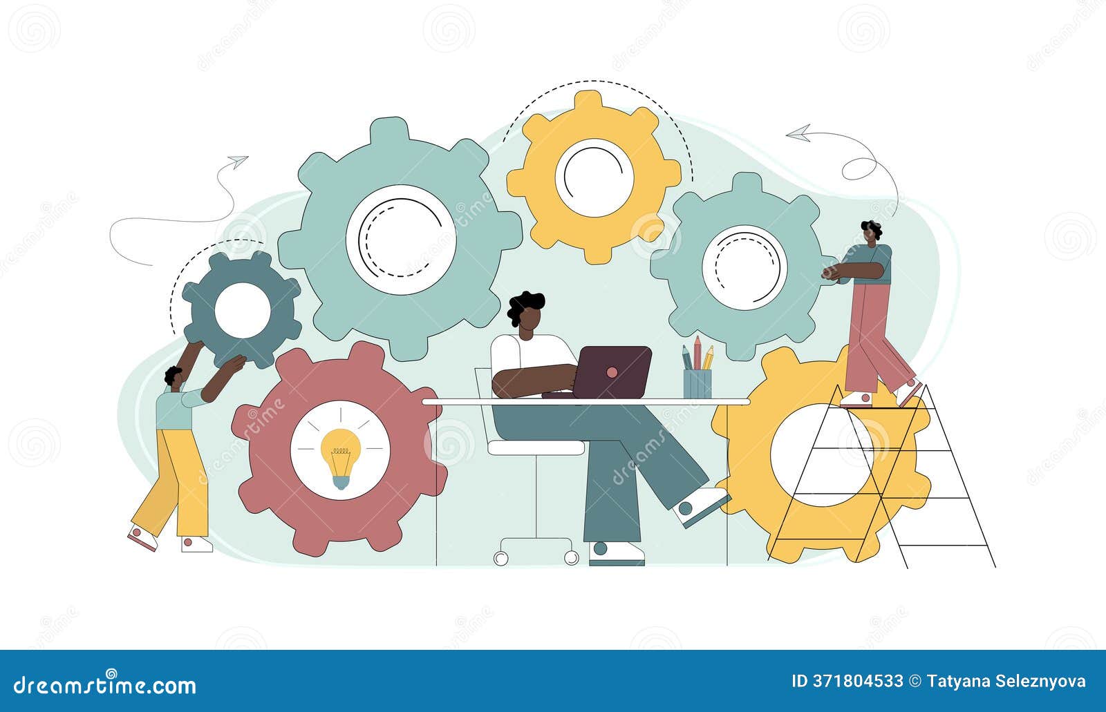 The Management And Rotation Icon. Management And Rotation, Partnership ...