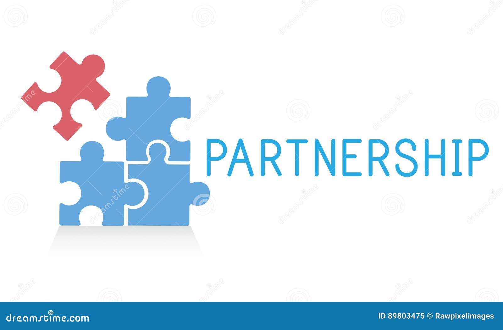Teamwork Connection Cooperation Partnership Concept Stock Illustration ...