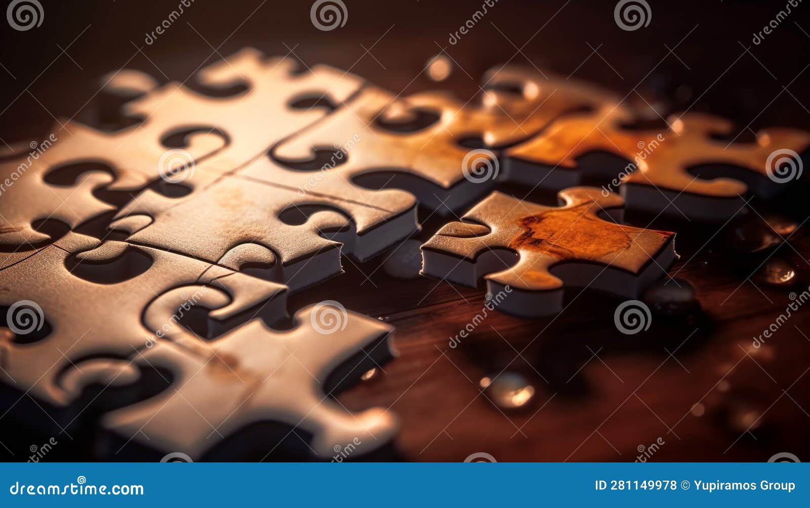 Teamwork Connects Ideas for Success in Jigsaw Puzzle Solution Generated ...