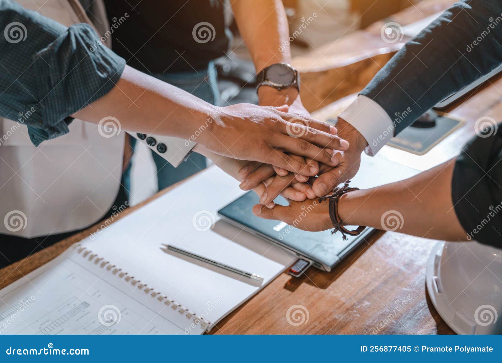 Teamwork of Construction Business Concept. Architect with Engineers are ...