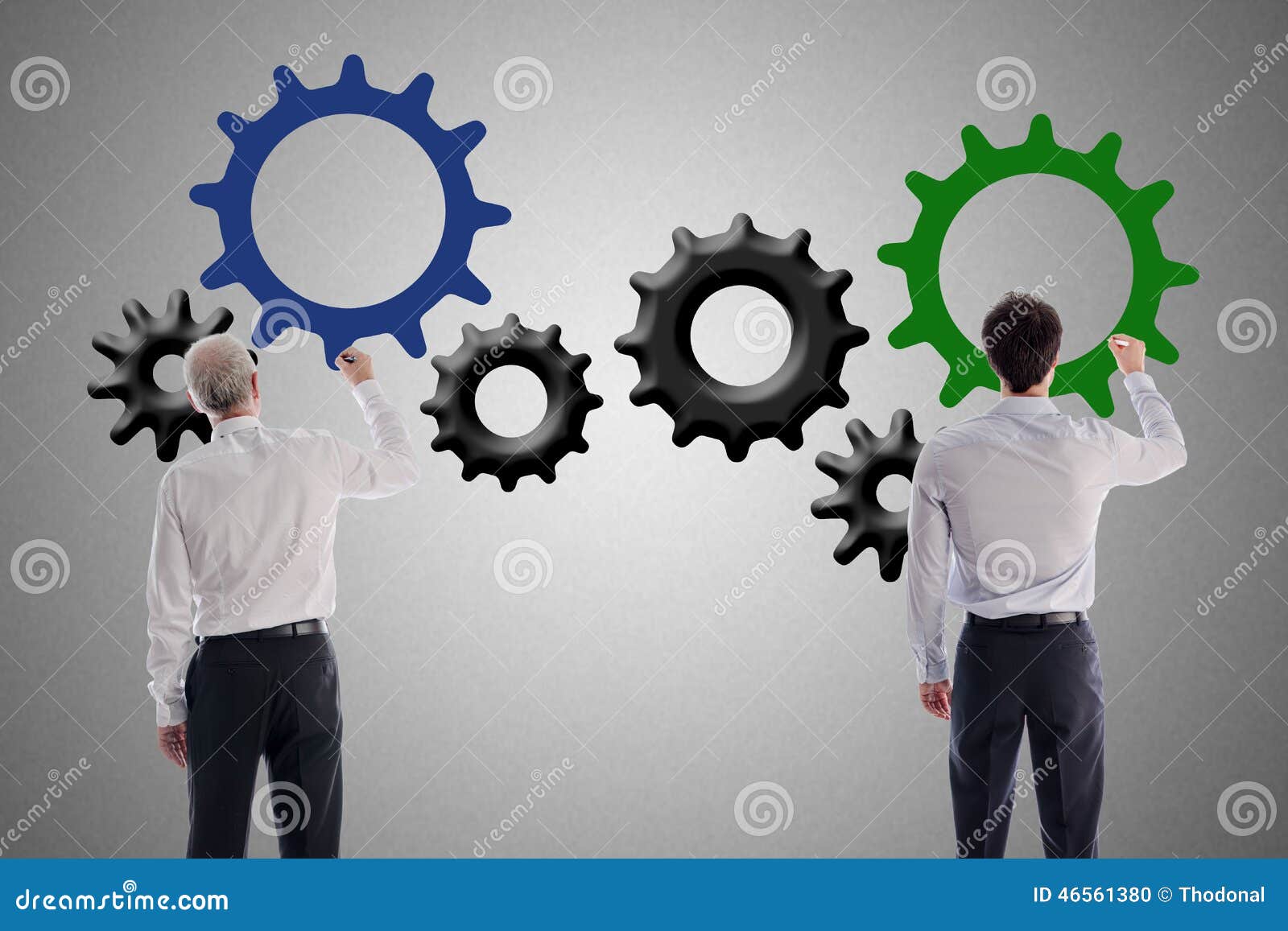 Teamwork And Contribution Concept Stock Photo | CartoonDealer.com #46561380