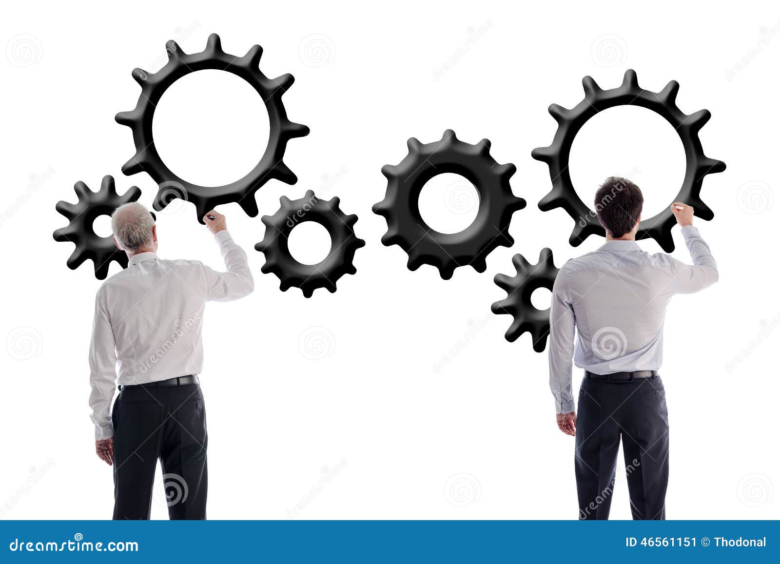 Teamwork and Contribution Concept Stock Image - Image of engine ...