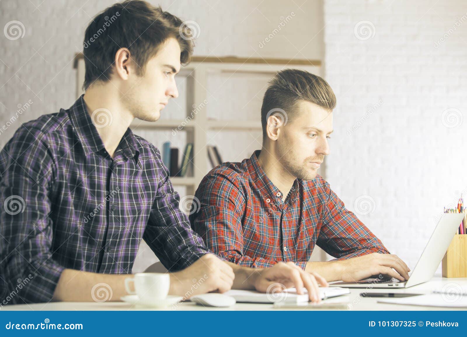 Teamwork convept stock image. Image of handsome, accounting - 101307325