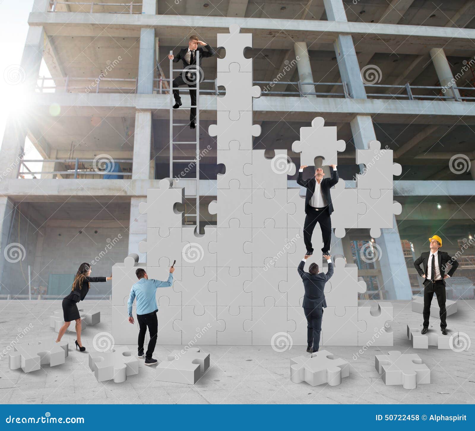 Teamwork cooperates stock photo. Image of collaborate - 50722458