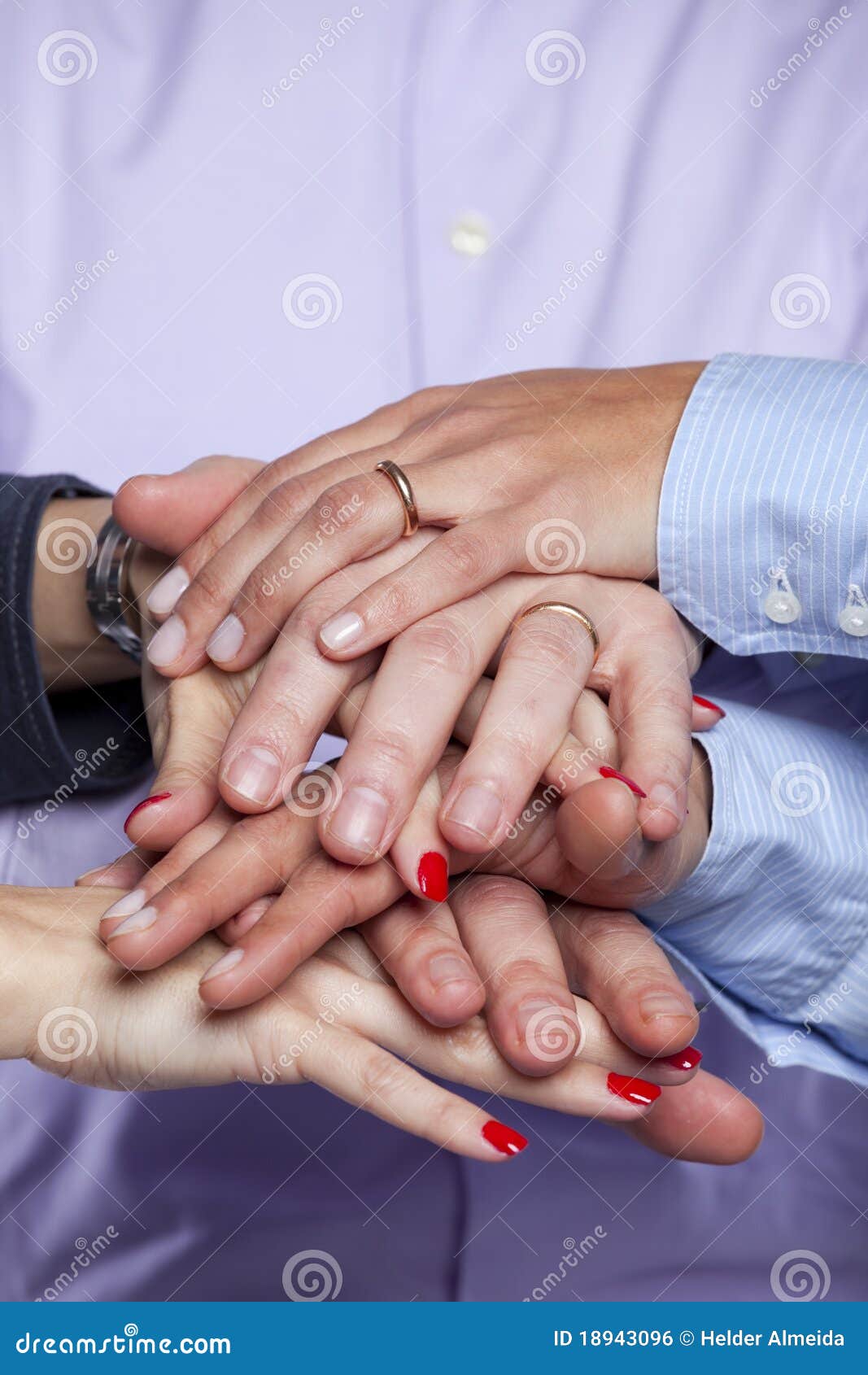 Teamwork cooperation stock photo. Image of pile, agreement - 18943096