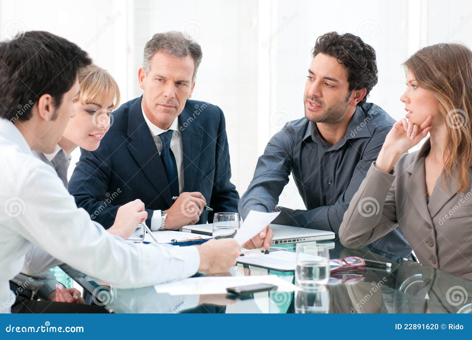 Teamwork and cooperation stock photo. Image of discuss - 22891620