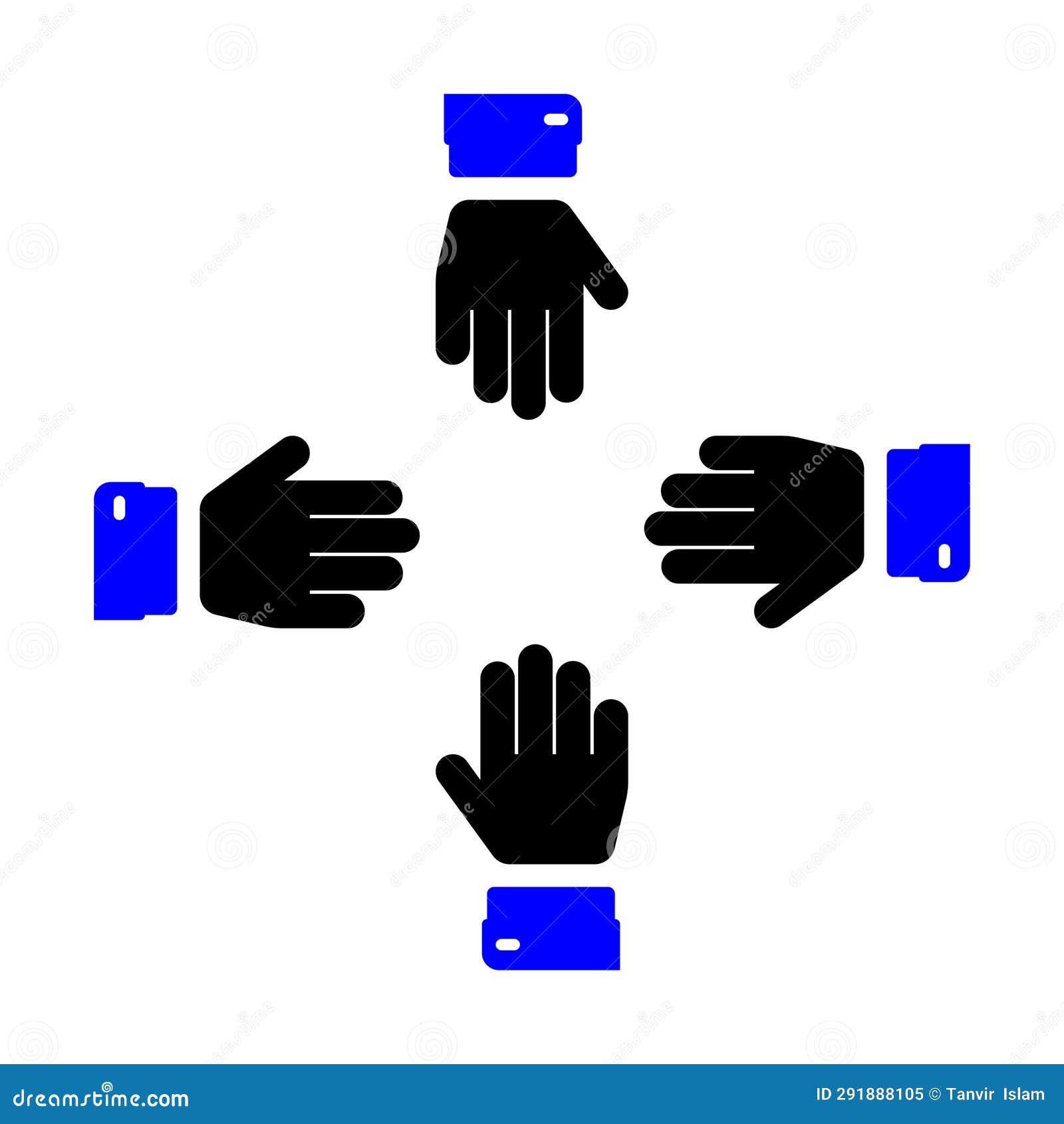 Teamwork Cooperation Icon stock illustration. Illustration of ...