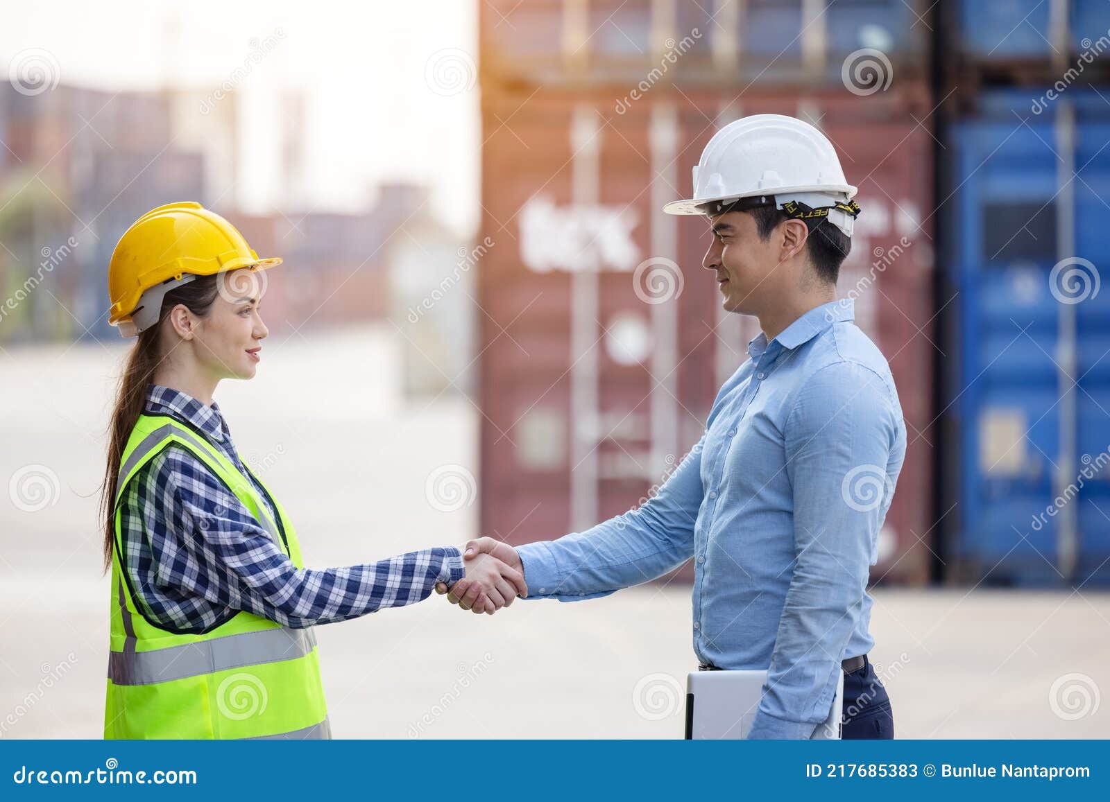 Teamwork Cooperation of International Container Shipping Multi Ethnic ...