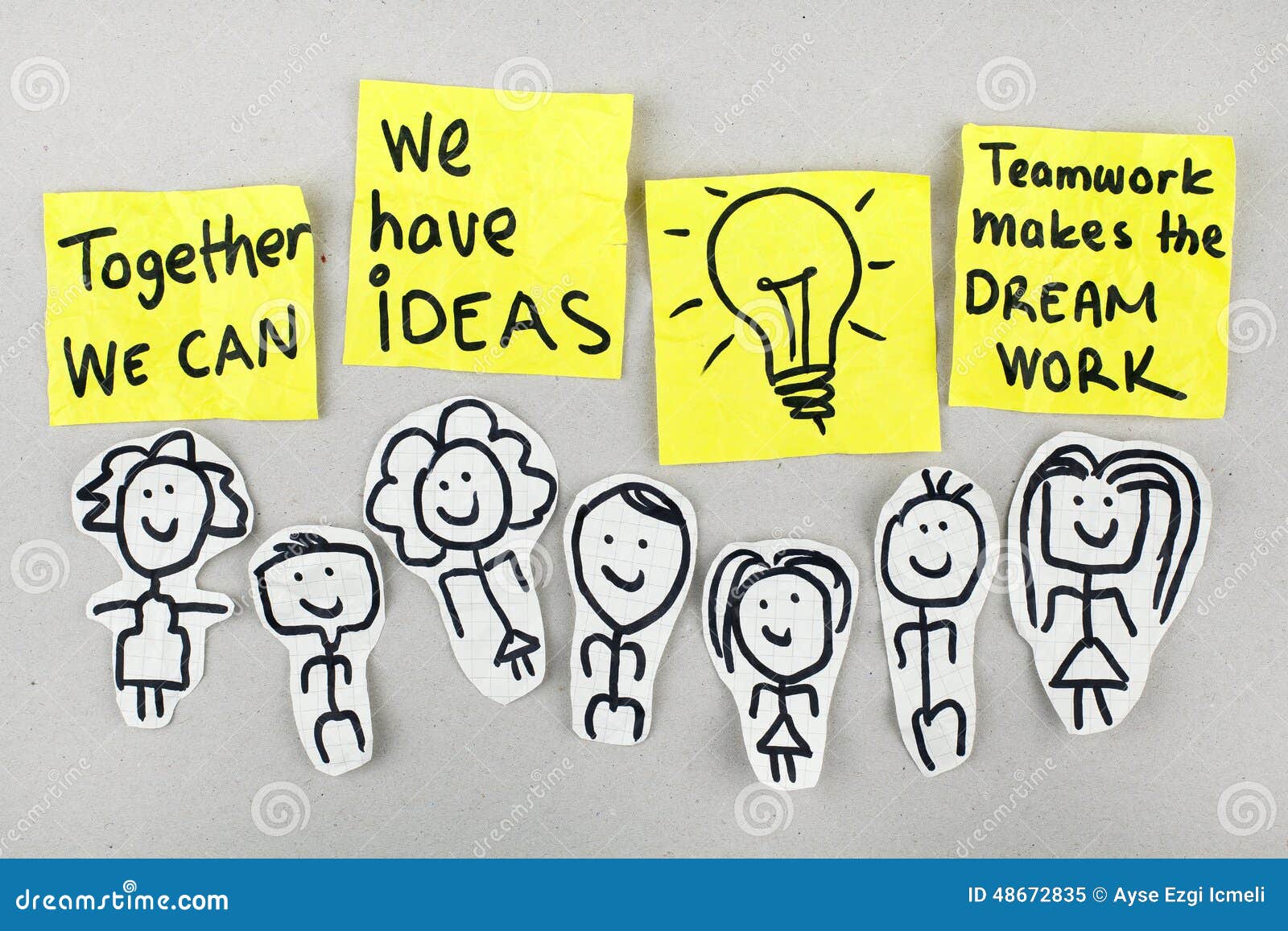 Teamwork Creativity Ideas Concept Stock Image - Image of team, idea ...