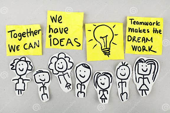 Teamwork Creativity Ideas Concept Stock Image - Image of team, idea ...