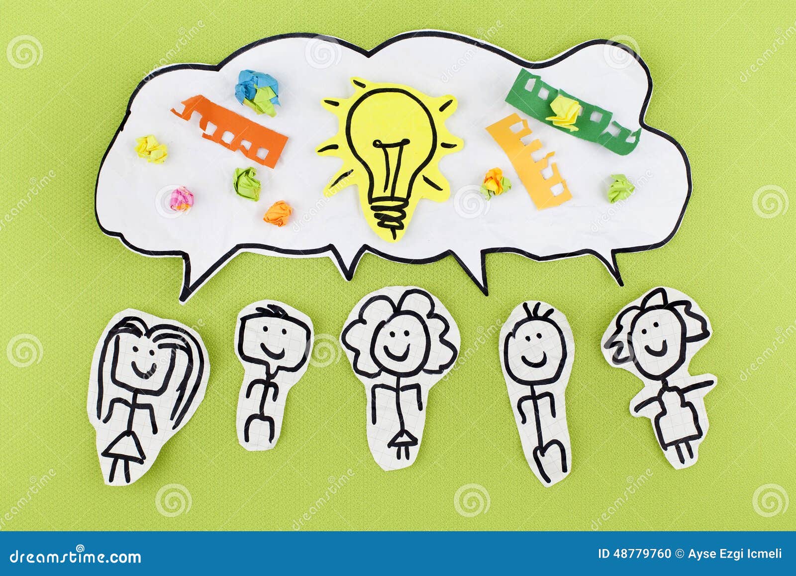 Teamwork Creativity Synergy Ideas Concept Stock Photo - Image of ...