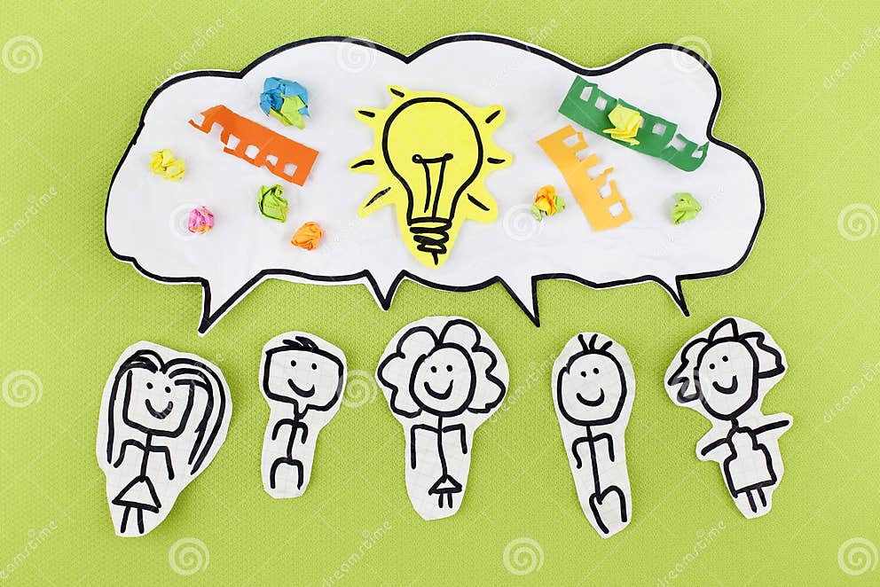 Teamwork Creativity Synergy Ideas Concept Stock Photo - Image of ...