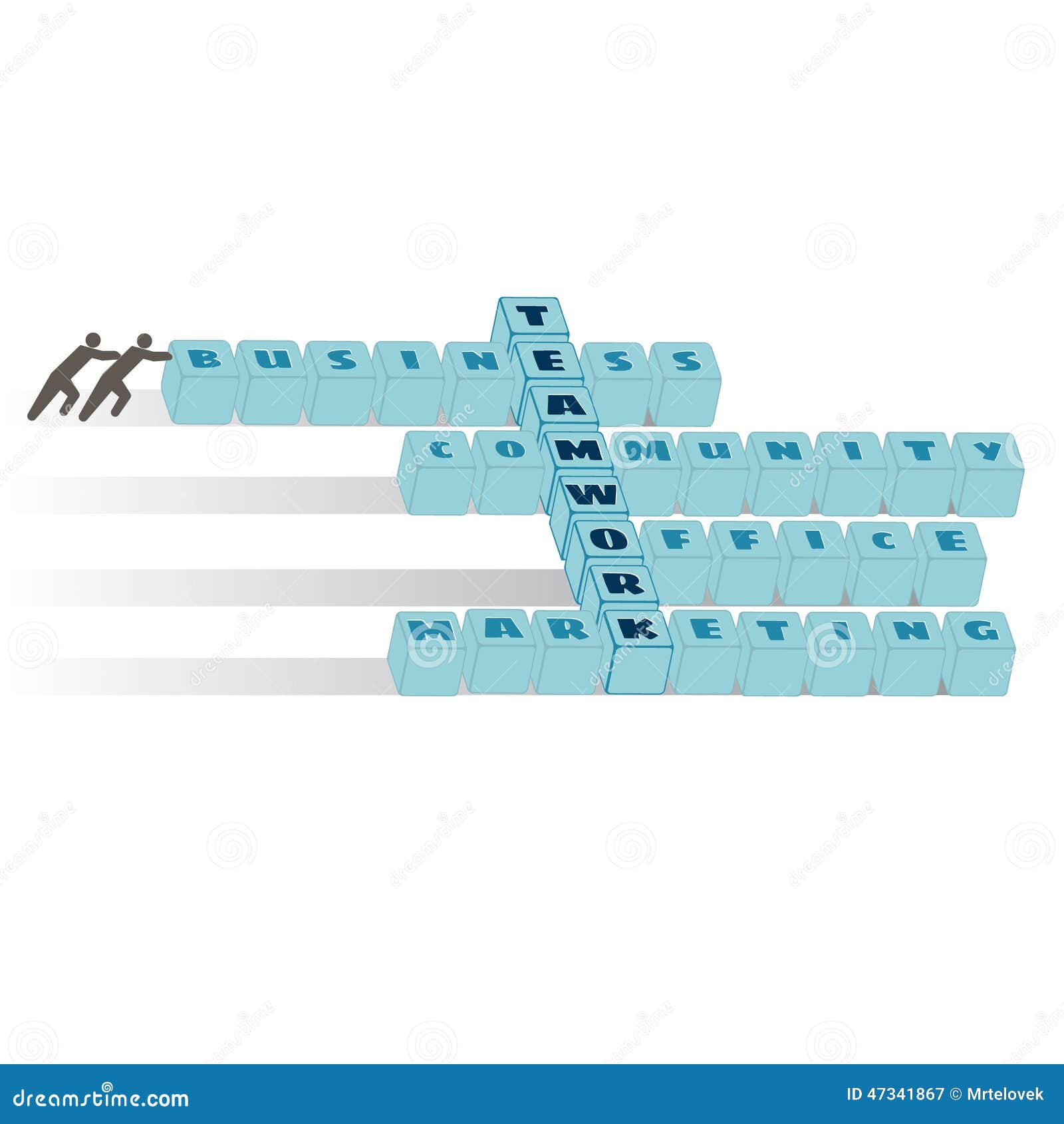 Teamwork Crossword Puzzle Cartoon Vector | CartoonDealer.com #22858569 Teamwork Crossword Puzzle Cartoon Vector | CartoonDealer.com #22858569