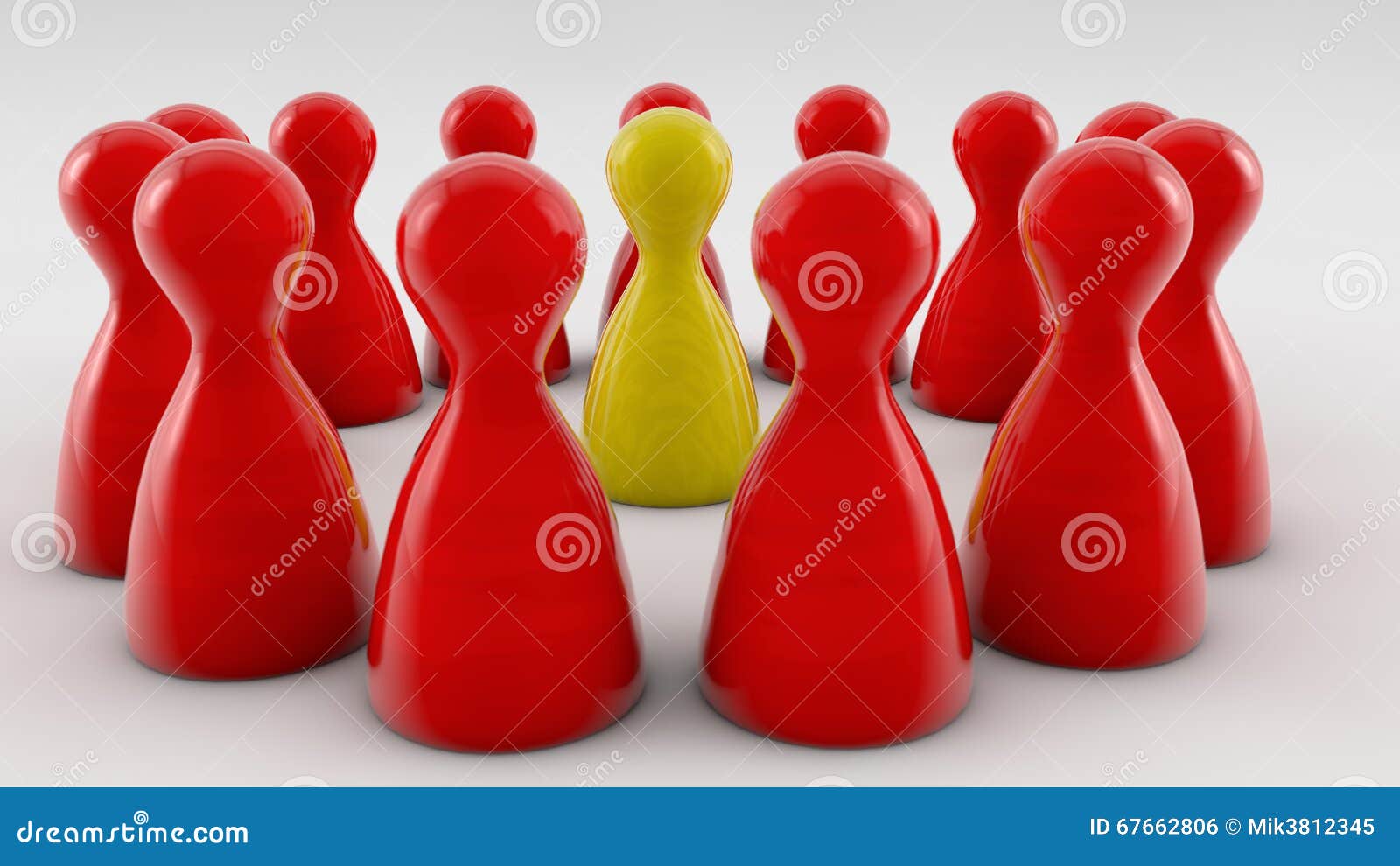 Teamwork 3d figures stock photo. Image of powerful, leader - 67662806